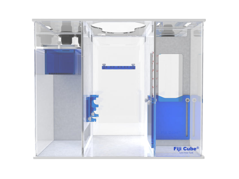 Fiji Cube 38 Gallon Peninsula Rimless AIO Glass Nano Tank - PRO Series